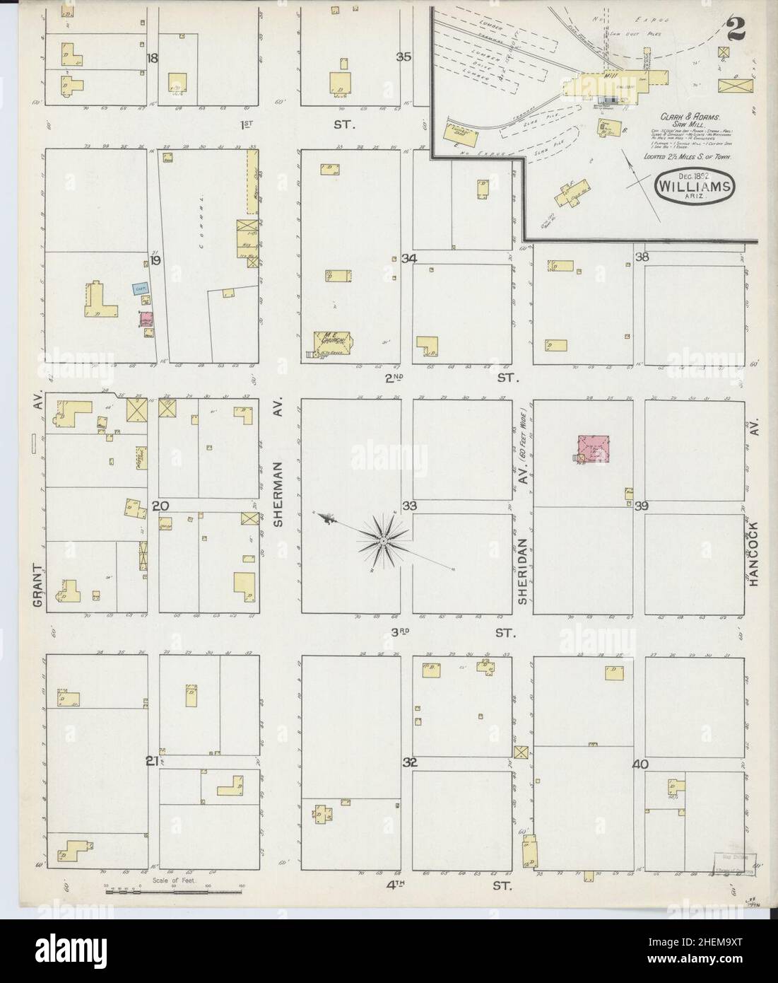 Sanborn Fire Insurance Map from Williams, Coconino County, Arizona ...