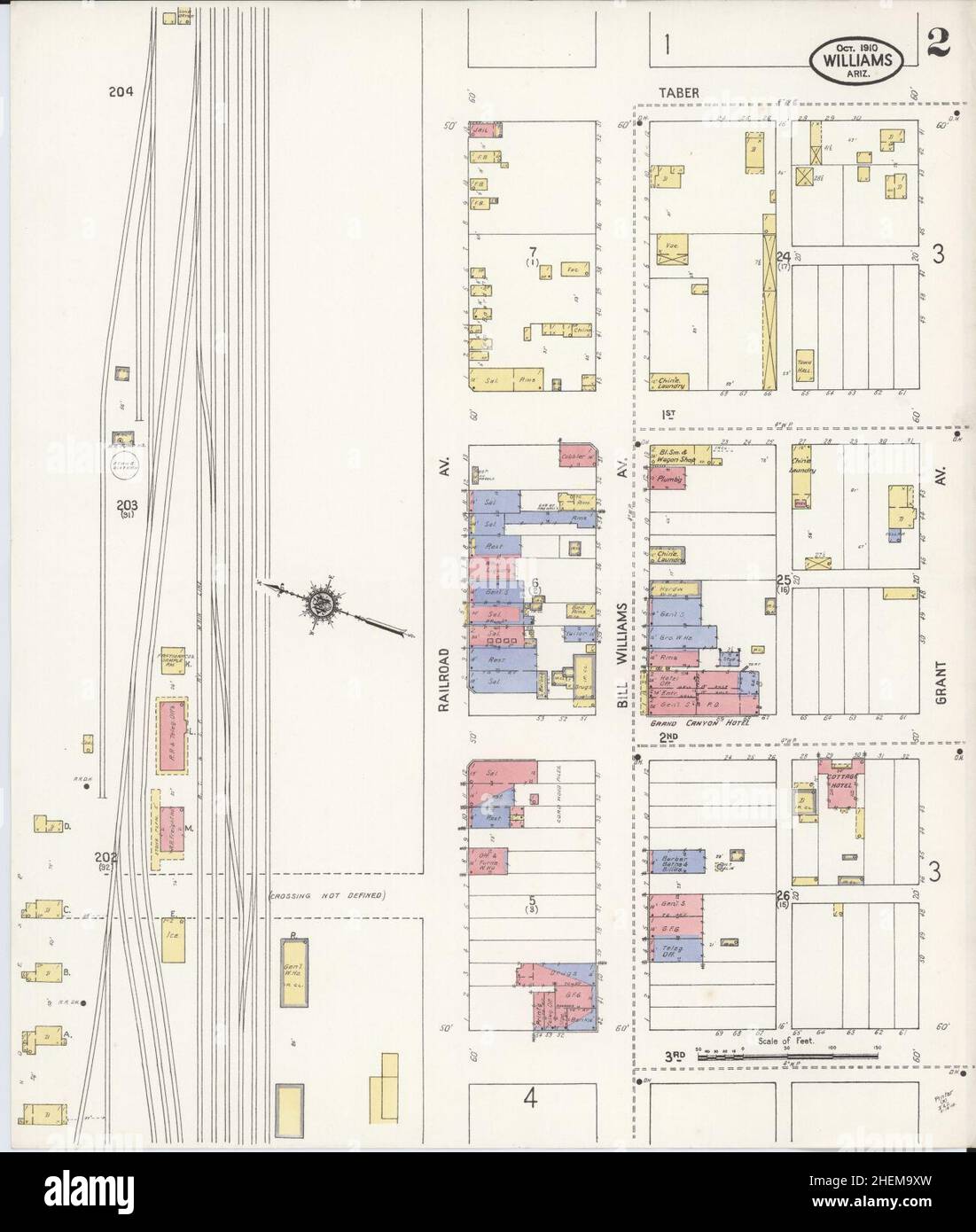 Sanborn Fire Insurance Map from Williams, Coconino County, Arizona ...