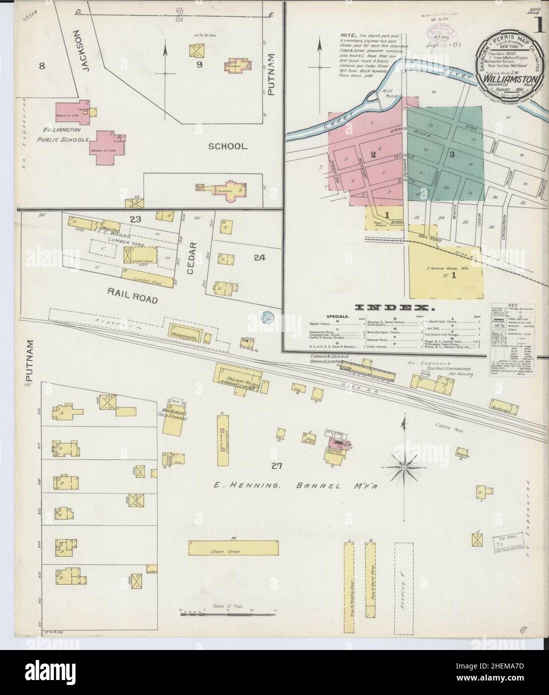 Map of williamston hi-res stock photography and images - Alamy