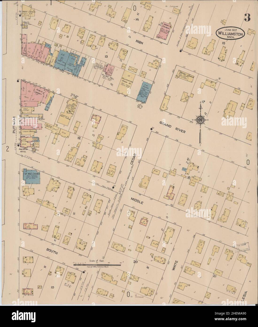 Map of williamston hi-res stock photography and images - Alamy