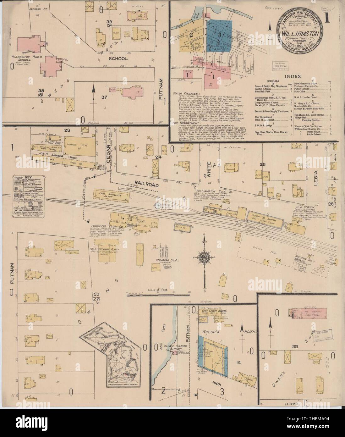 Map of williamston hi-res stock photography and images - Alamy