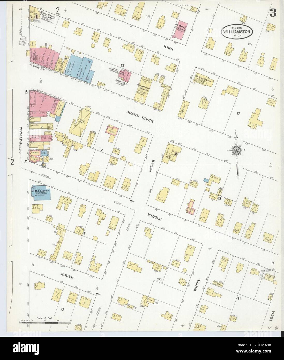 Map of williamston hi-res stock photography and images - Alamy