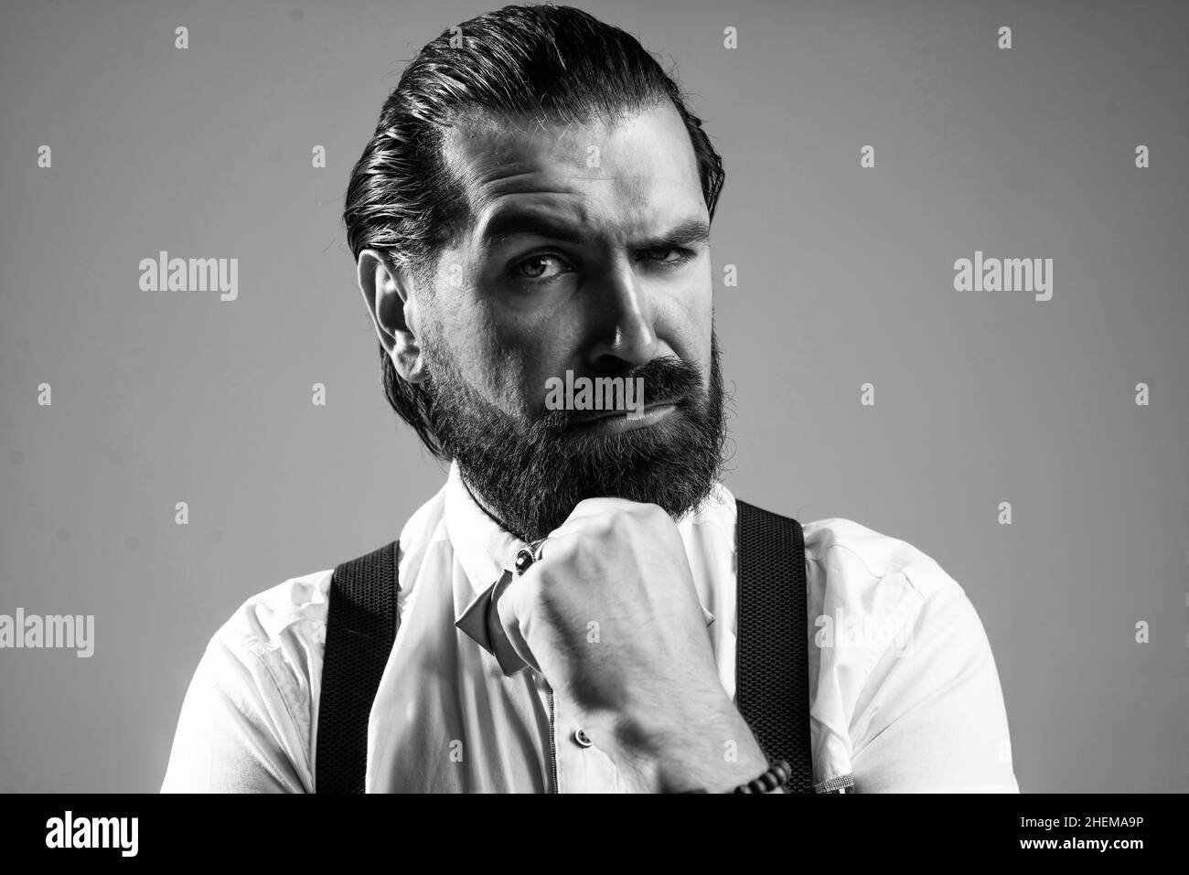 so serious. confident and elegant man in classical wear. masculinity ...