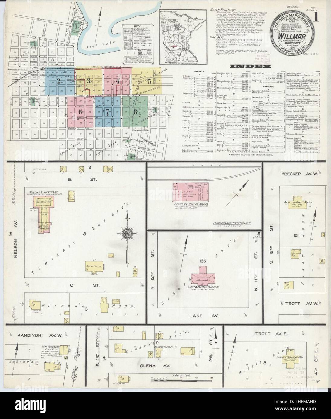 Willmar minnesota map hi-res stock photography and images - Alamy
