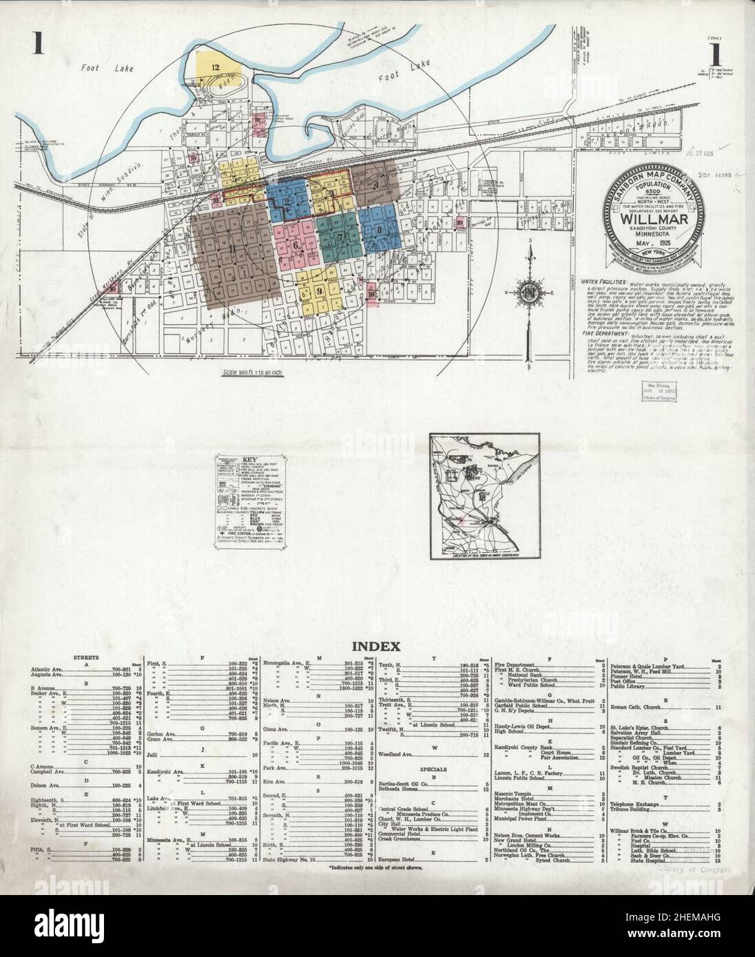 Willmar map hi-res stock photography and images - Alamy