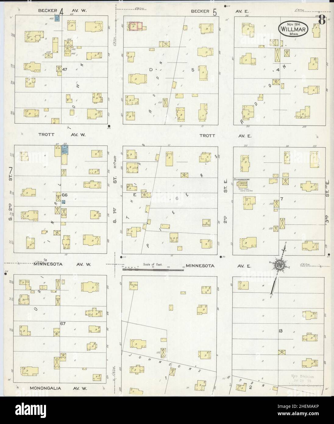 Willmar minnesota map hi-res stock photography and images - Alamy