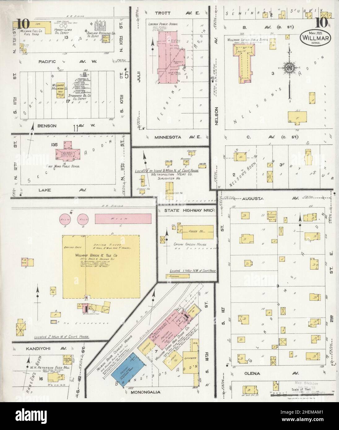 Willmar minnesota map hi-res stock photography and images - Alamy