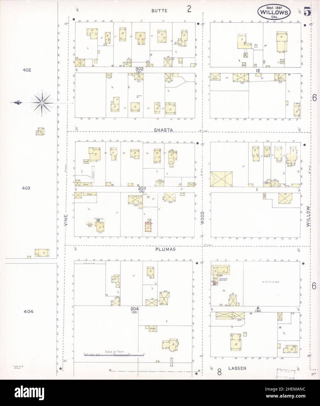 Willows california map hi-res stock photography and images - Alamy