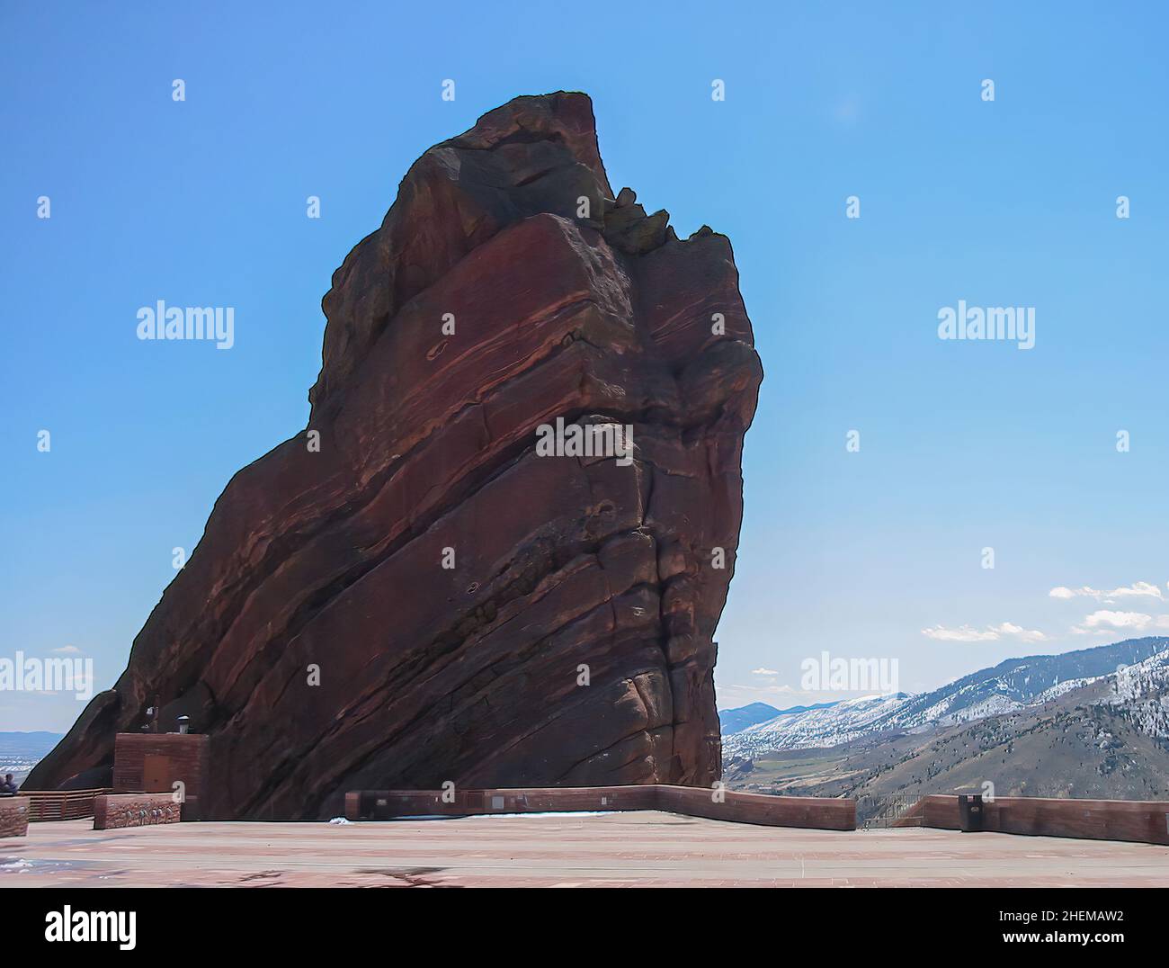 The magnificent open-air Red Rocks Amphitheatre near Morrison, Colorado ...