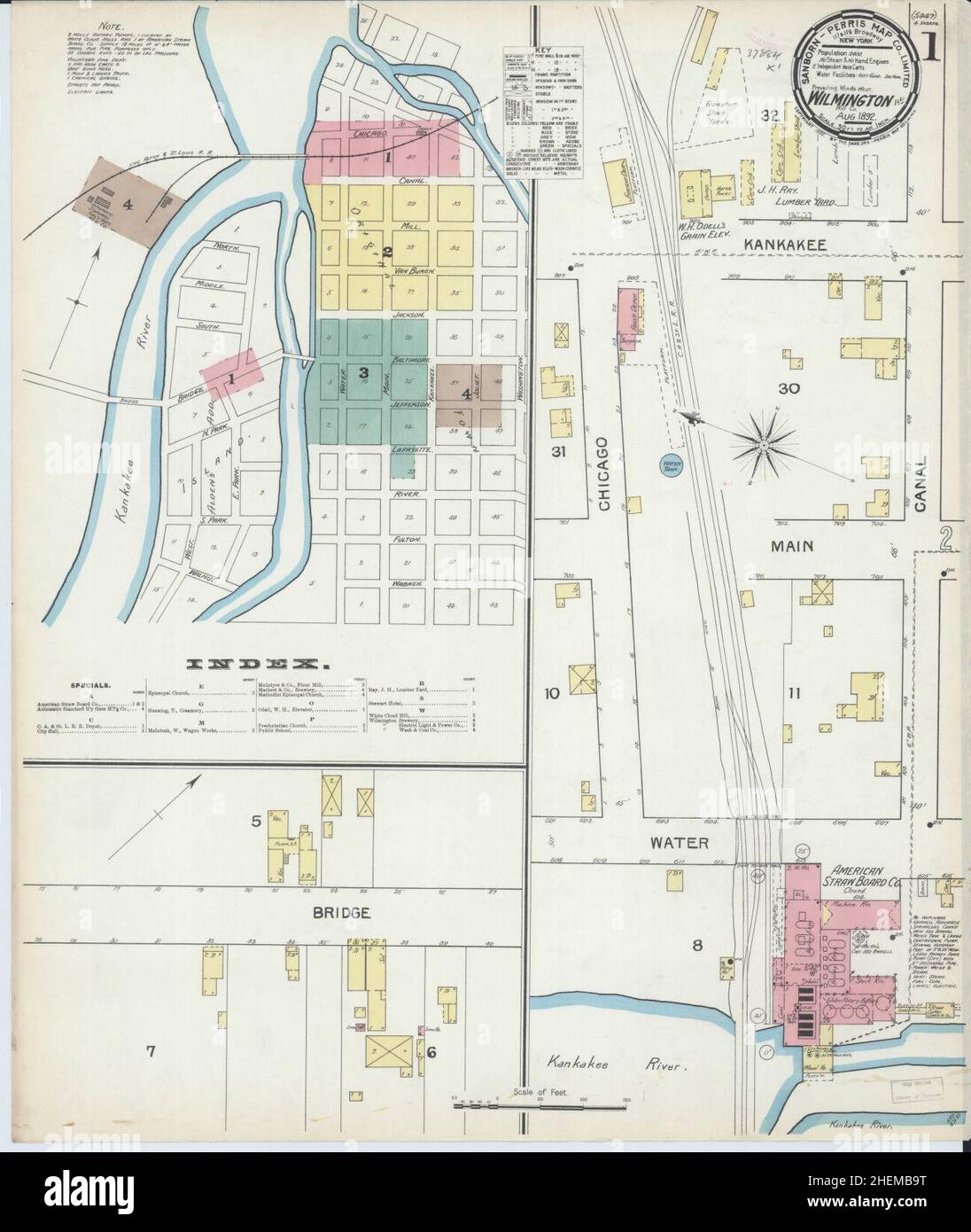 Wilmington illinois map hi-res stock photography and images - Alamy