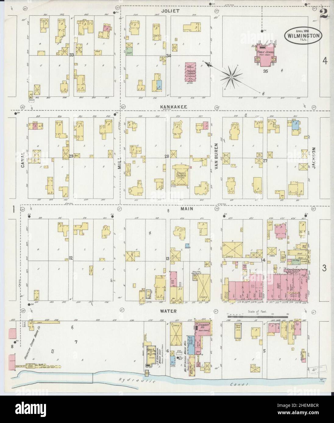 Wilmington illinois map hi-res stock photography and images - Alamy