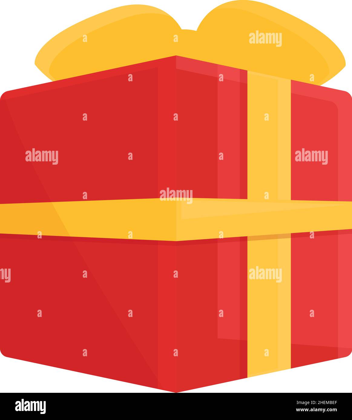 Christmas gift icon cartoon vector. Box present. Ribbon package Stock ...