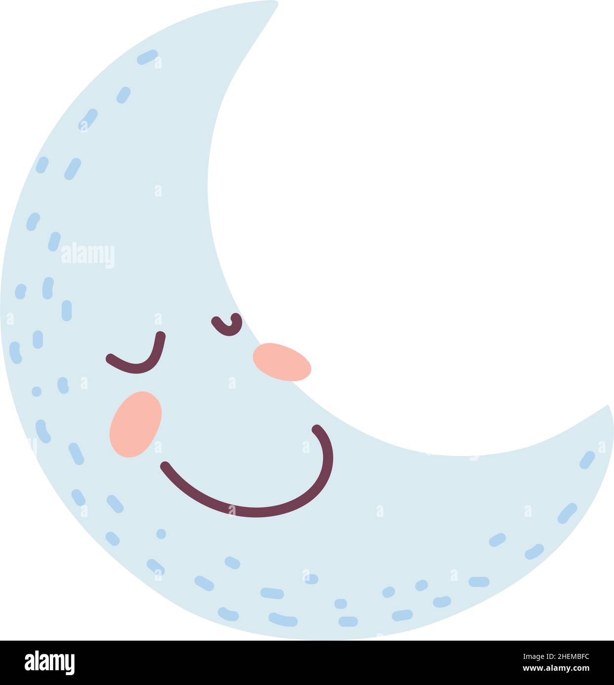 cute moon cartoon Stock Vector Image & Art - Alamy