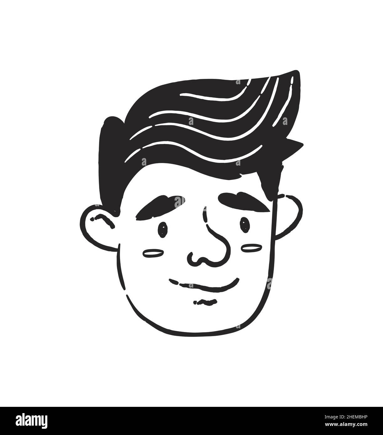 Doodle kind guy Stock Vector Image & Art - Alamy