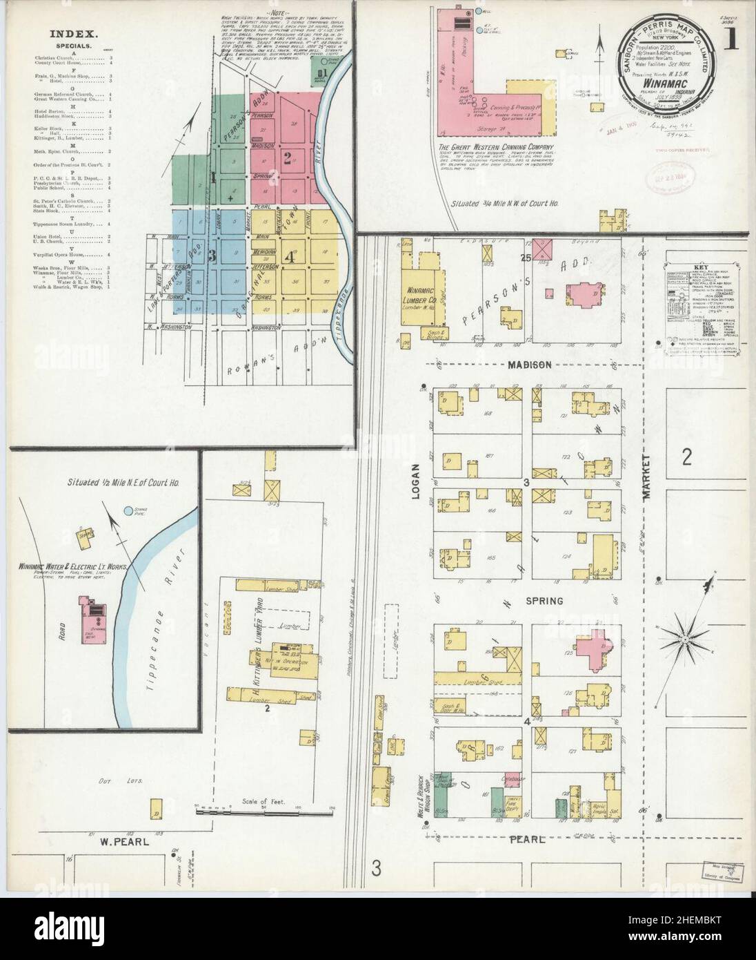 Map of winamac hi-res stock photography and images - Alamy