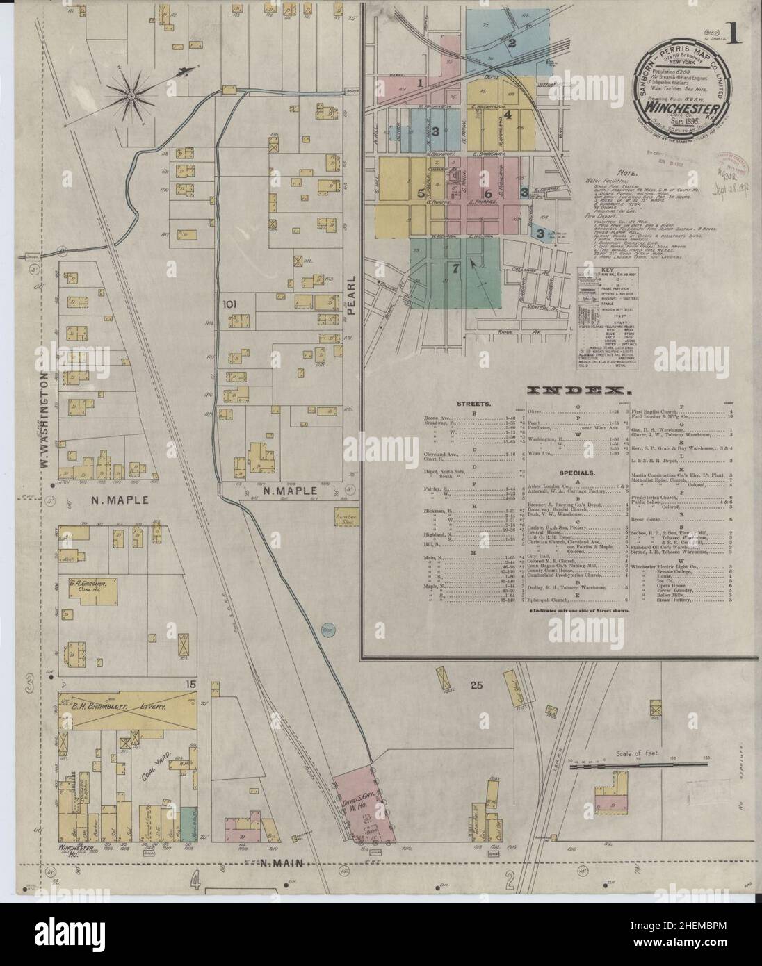 Winchester kentucky map hi-res stock photography and images - Alamy
