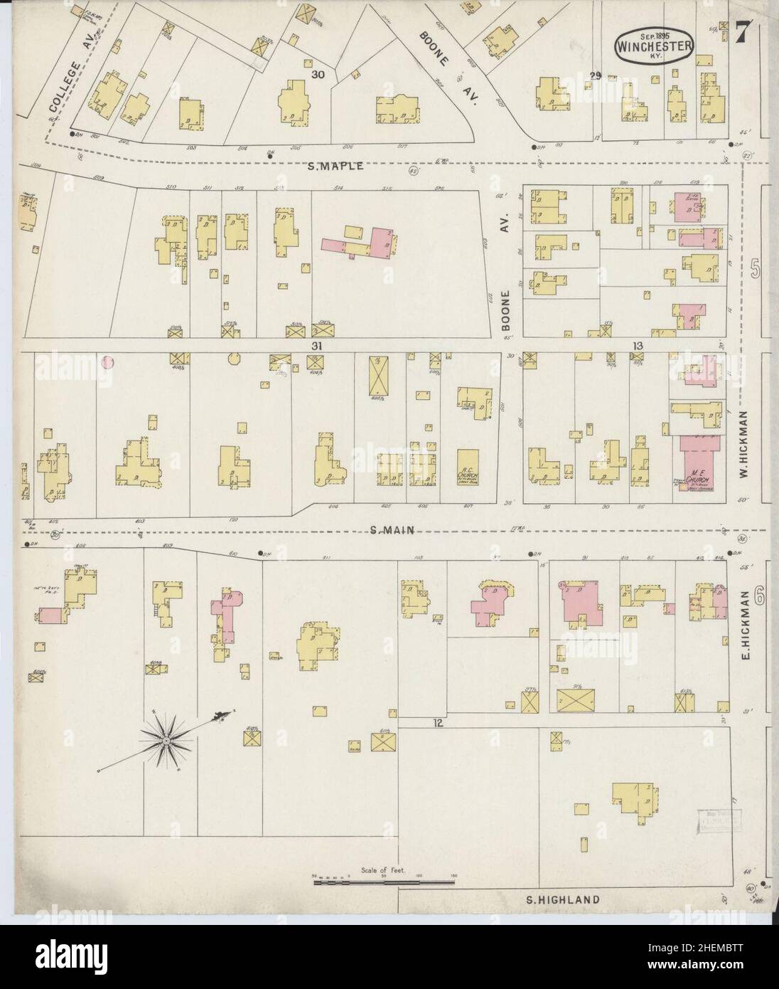 Winchester kentucky map hi-res stock photography and images - Alamy