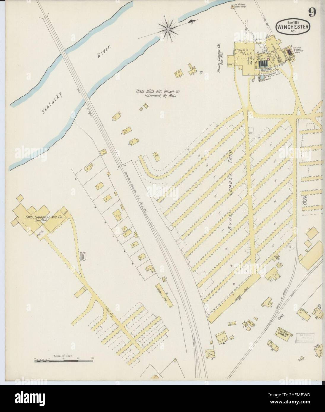 Winchester kentucky map hi-res stock photography and images - Alamy