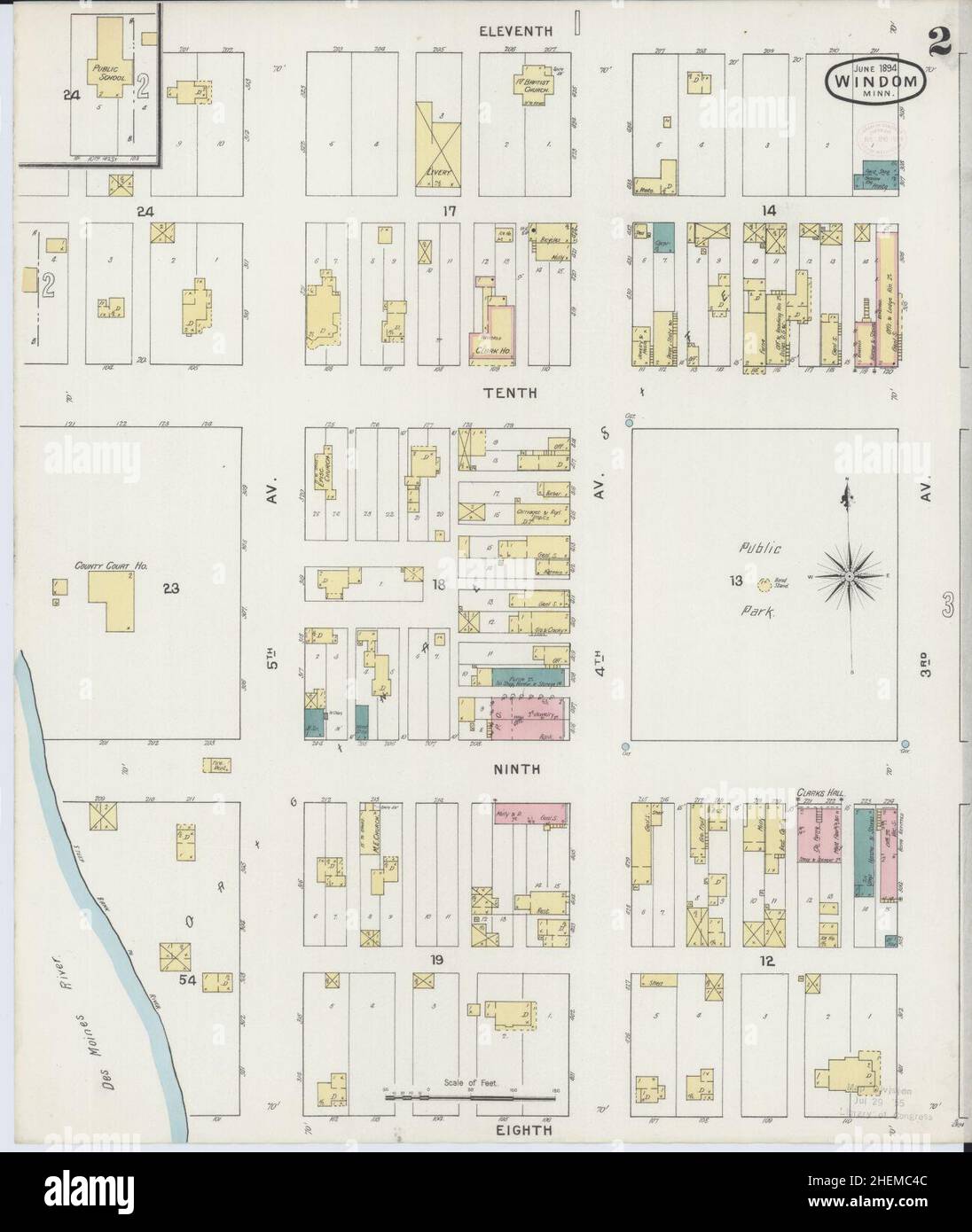 Map of cottonwood minnesota hi-res stock photography and images - Alamy