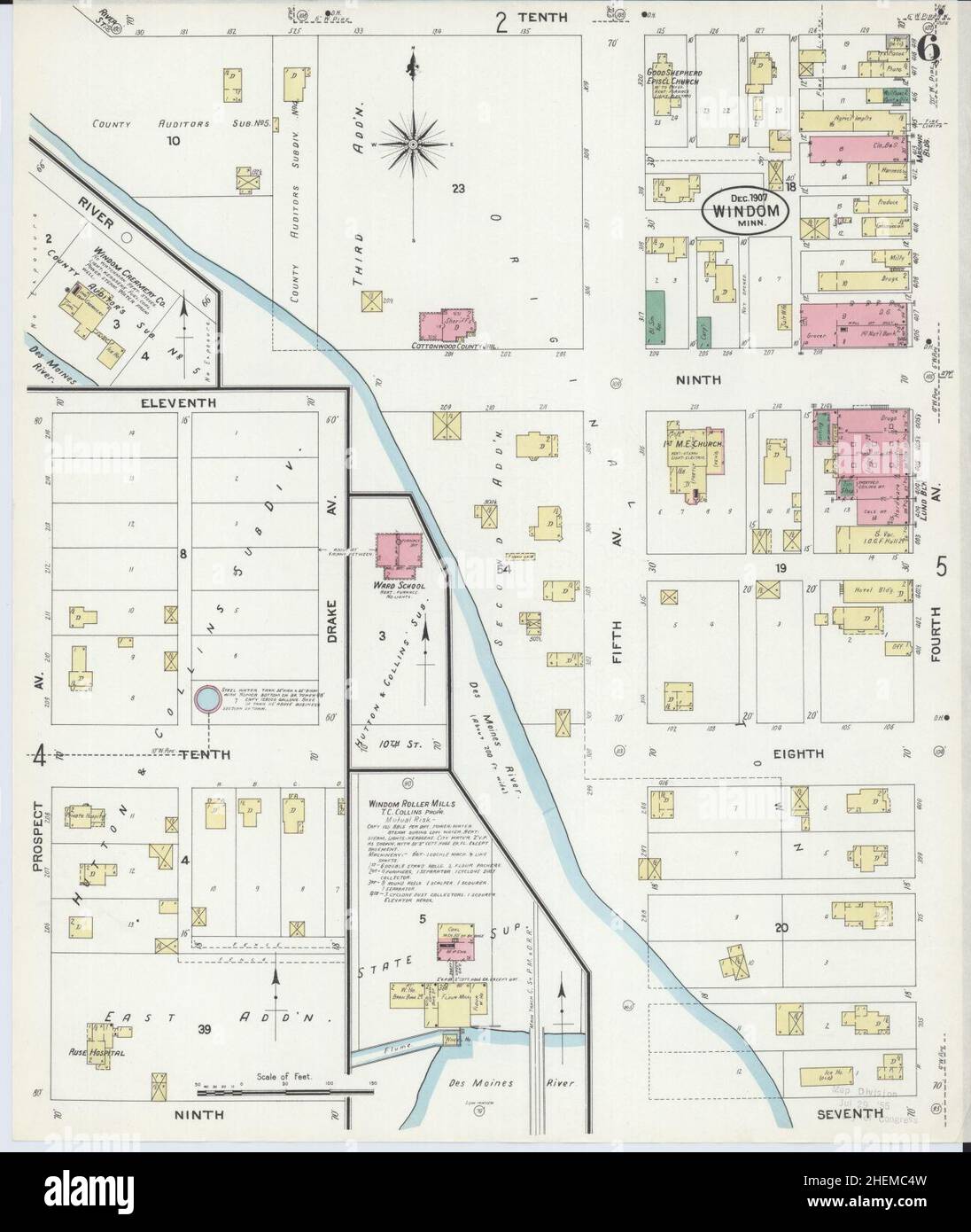 Map of cottonwood minnesota hi-res stock photography and images - Alamy