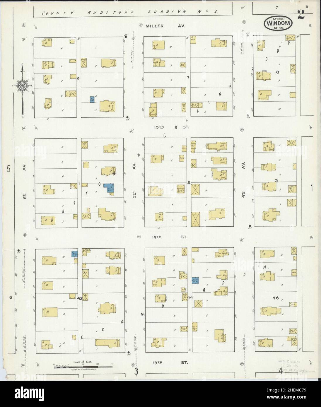 Map of cottonwood minnesota hi-res stock photography and images - Alamy