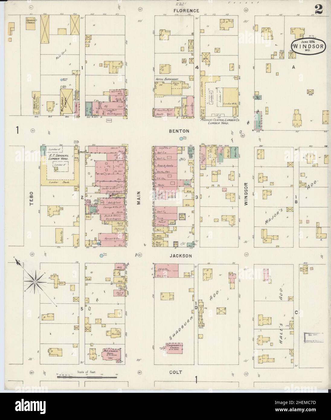 Map of windsor missouri hi-res stock photography and images - Alamy