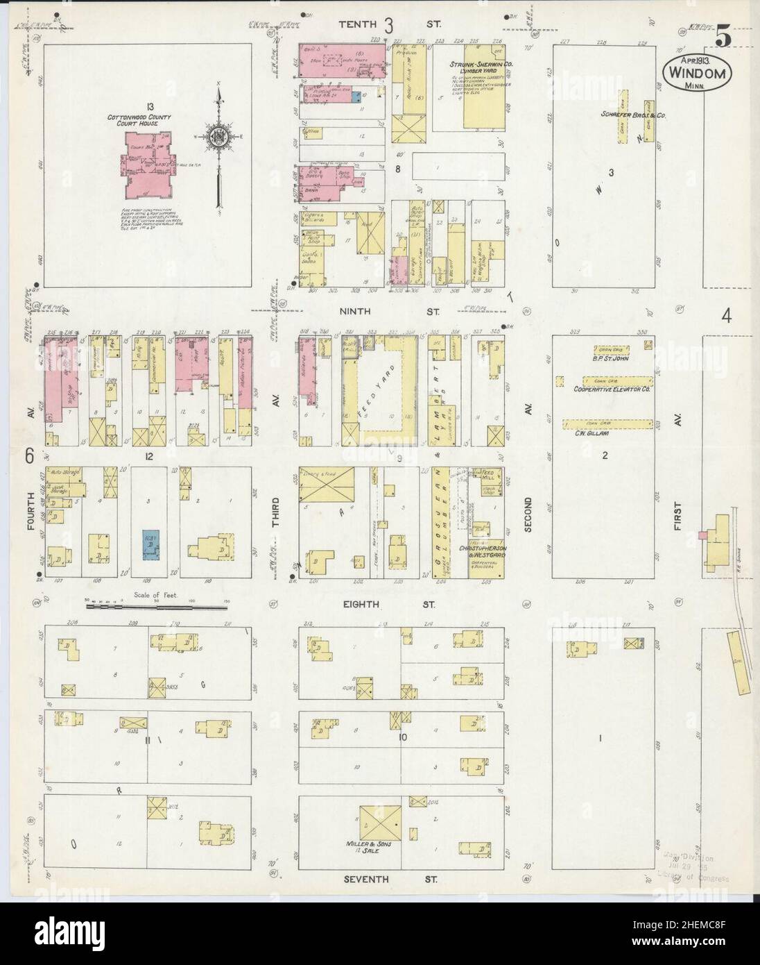 Map of cottonwood minnesota hi-res stock photography and images - Alamy