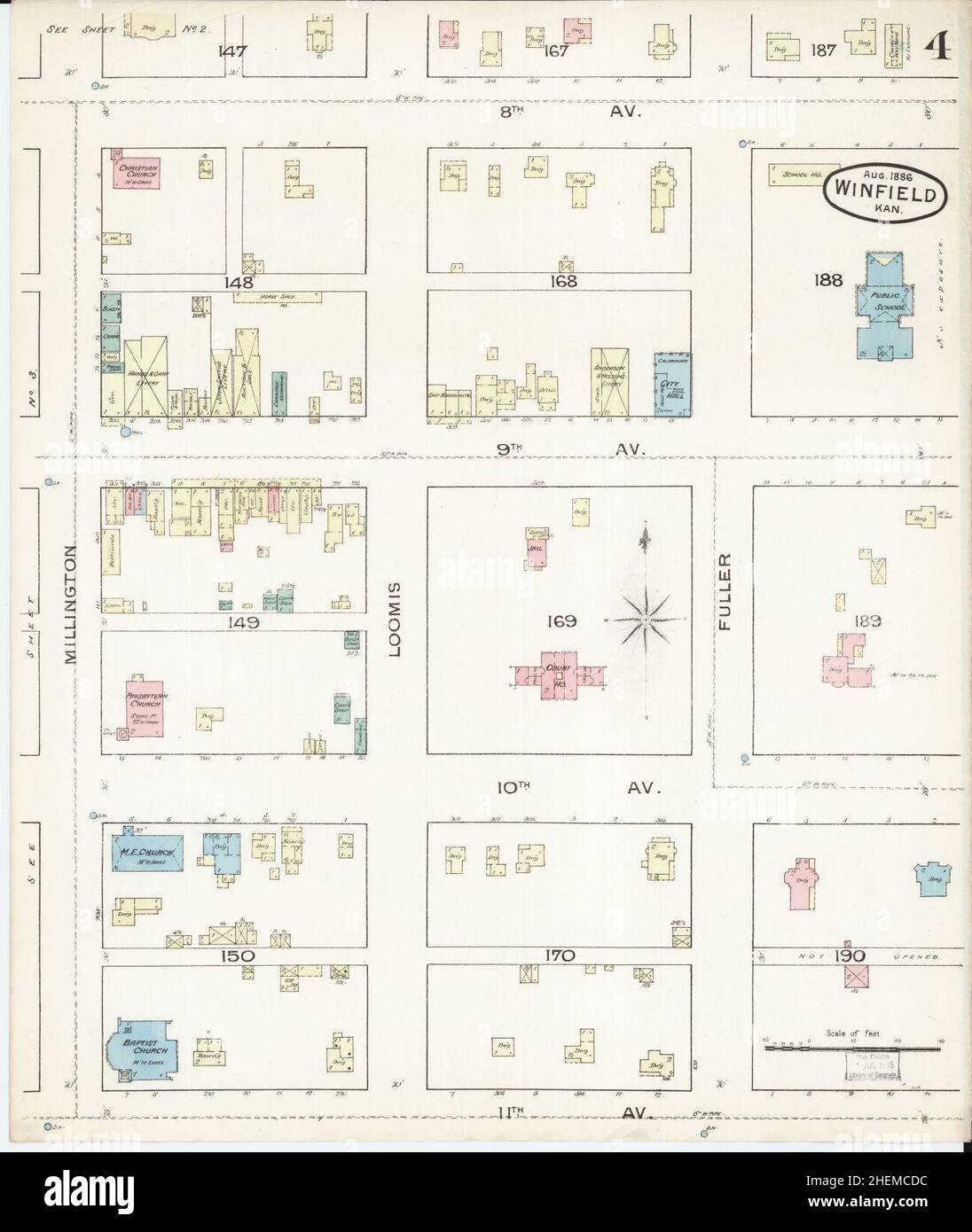 Cowley county map hi-res stock photography and images - Alamy