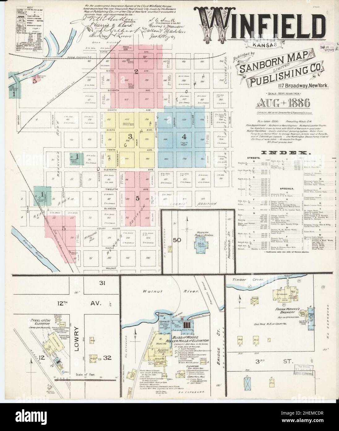 Map of winfield hi-res stock photography and images - Alamy