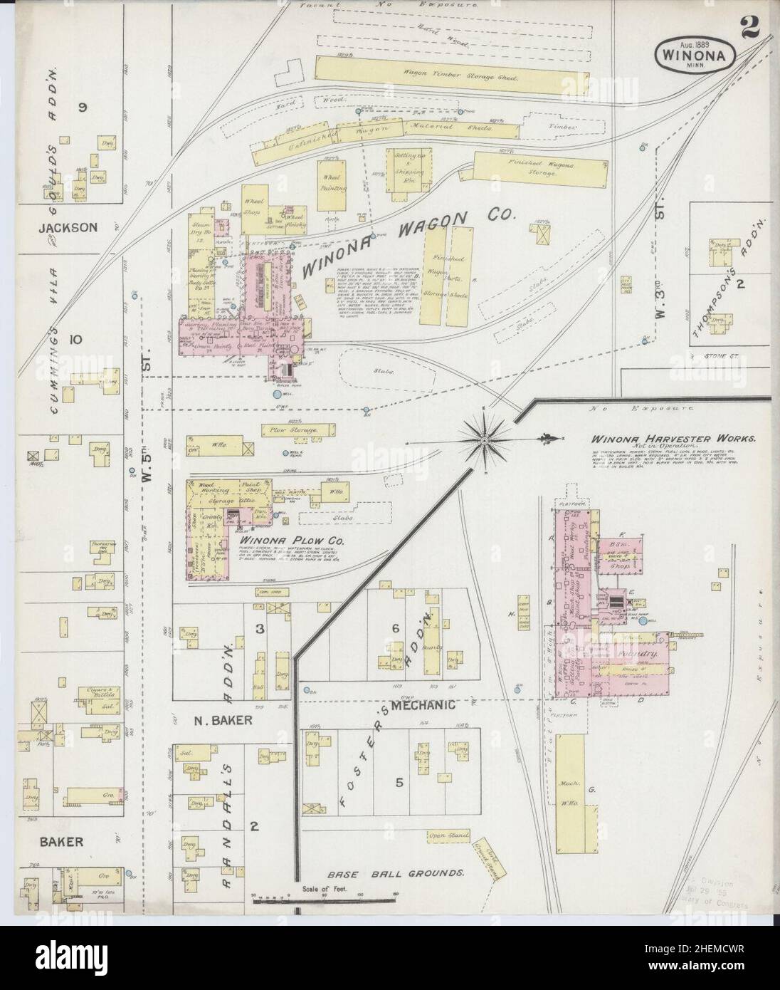 Map of winona hi-res stock photography and images - Alamy