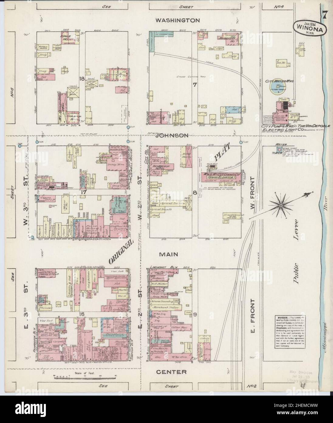 Winona minnesota map hi-res stock photography and images - Alamy
