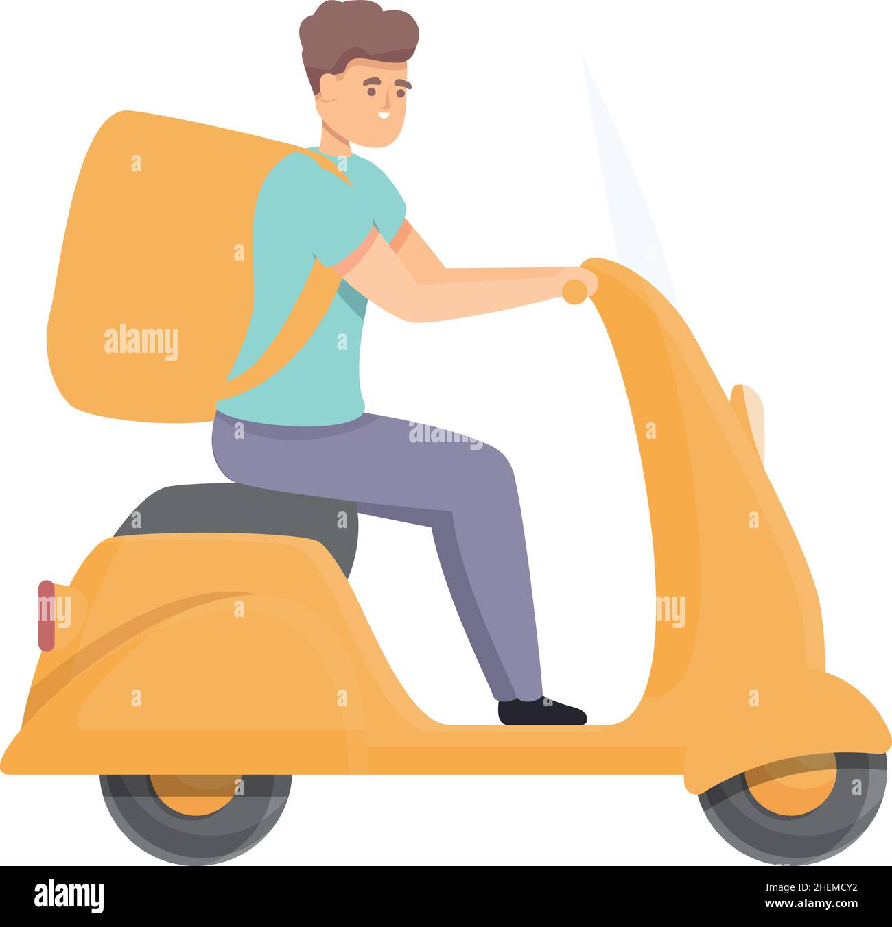 Food biker Stock Vector Images - Alamy