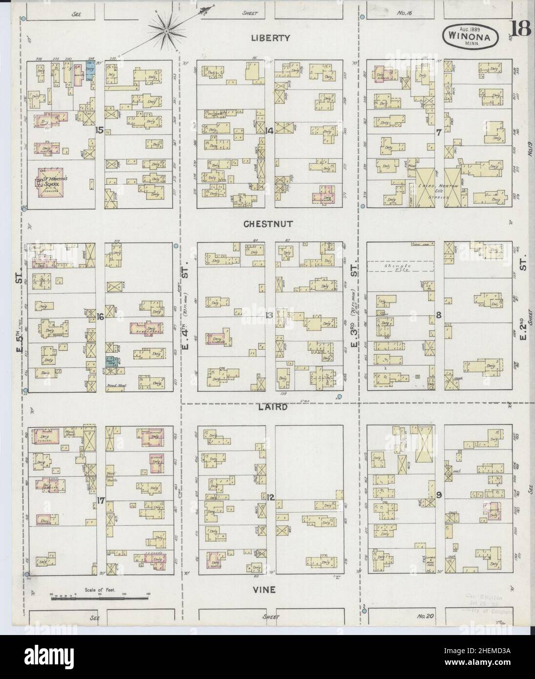 Map of winona hi-res stock photography and images - Alamy