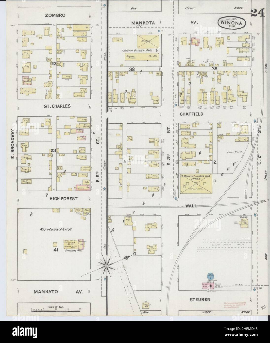 Map of winona hi-res stock photography and images - Alamy