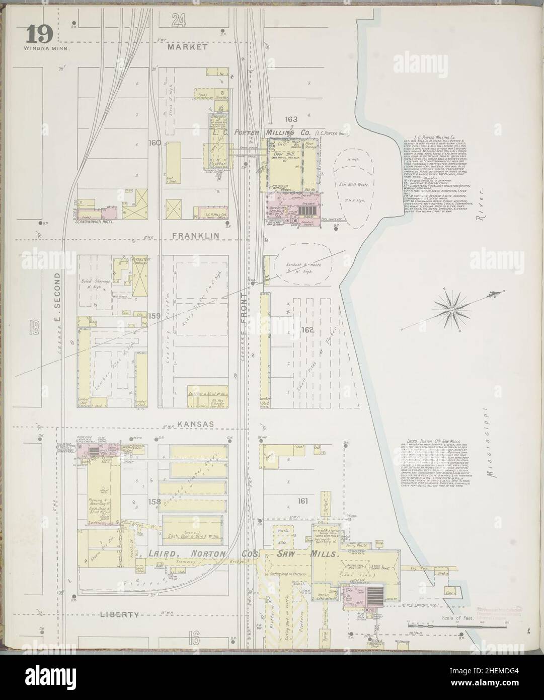 Winona minnesota map hi-res stock photography and images - Alamy
