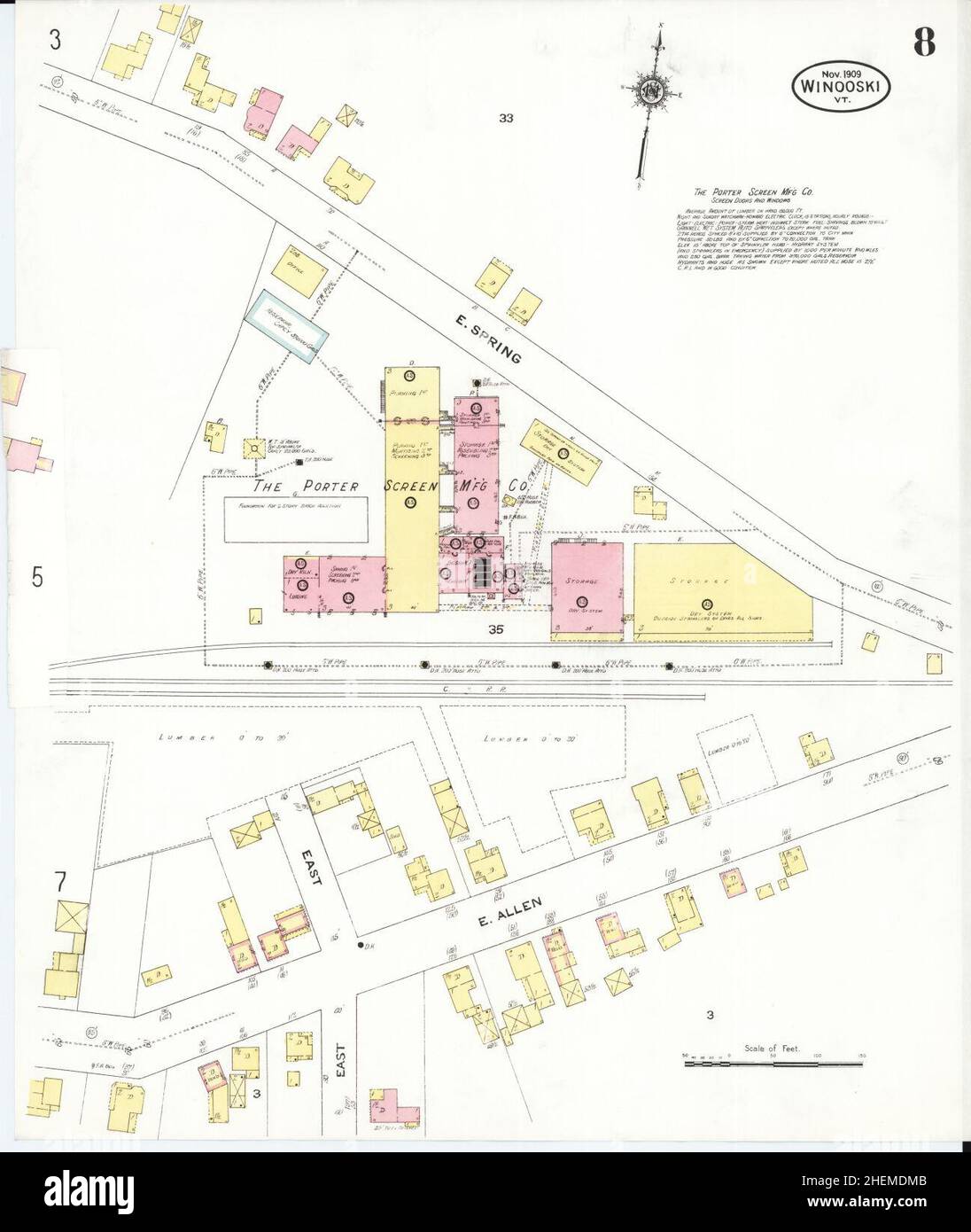Map of winooski hi-res stock photography and images - Alamy