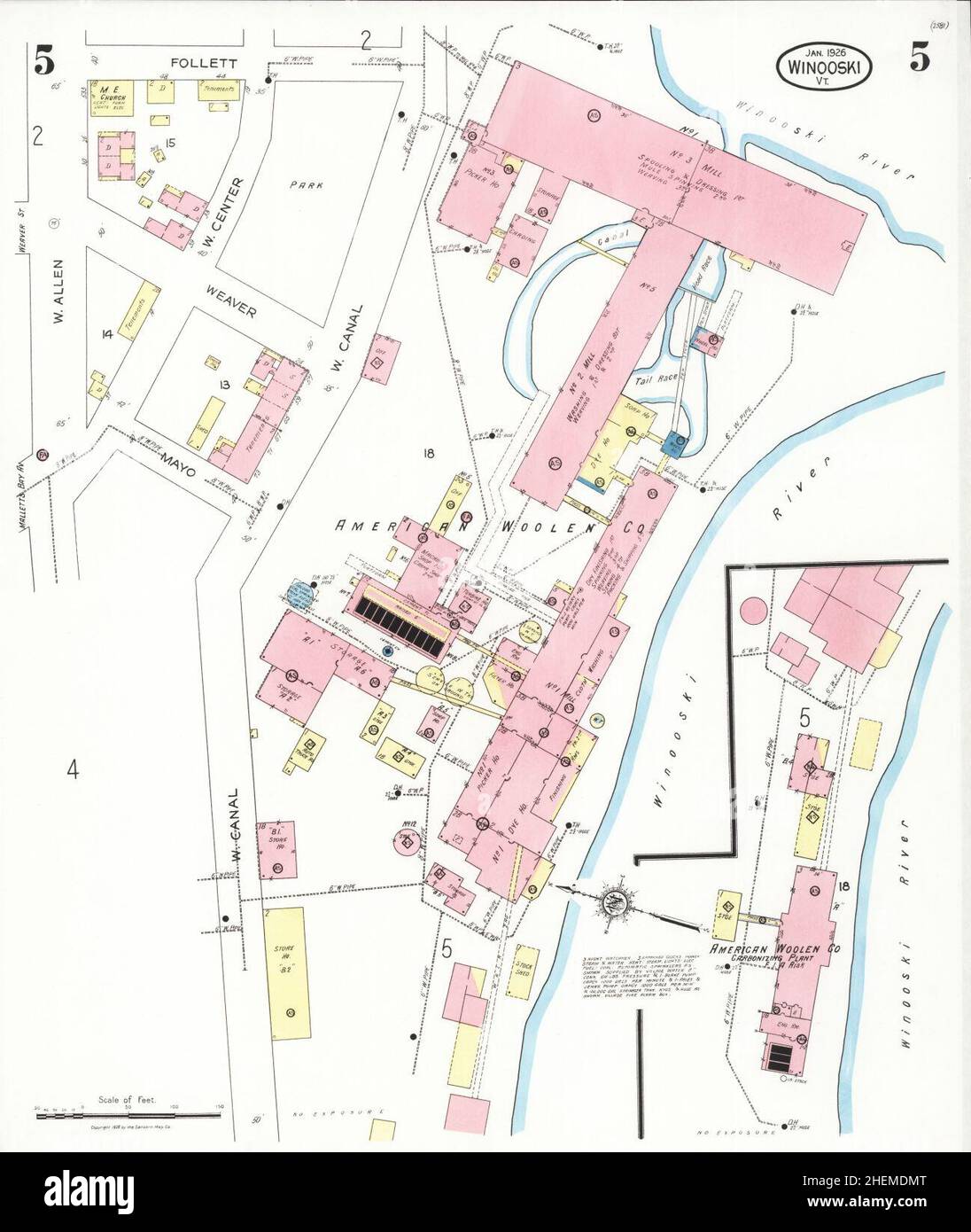 Map of winooski hi-res stock photography and images - Alamy