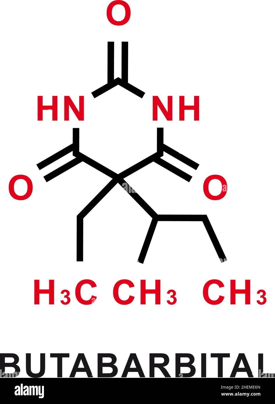 Butabarbital chemical formula. Butabarbital chemical molecular ...