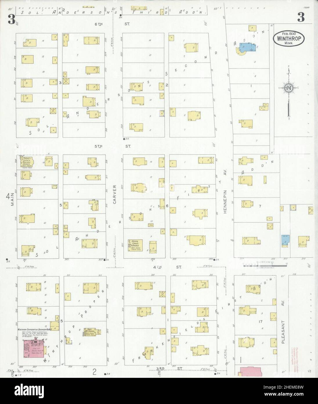Map of winthrop hi-res stock photography and images - Alamy