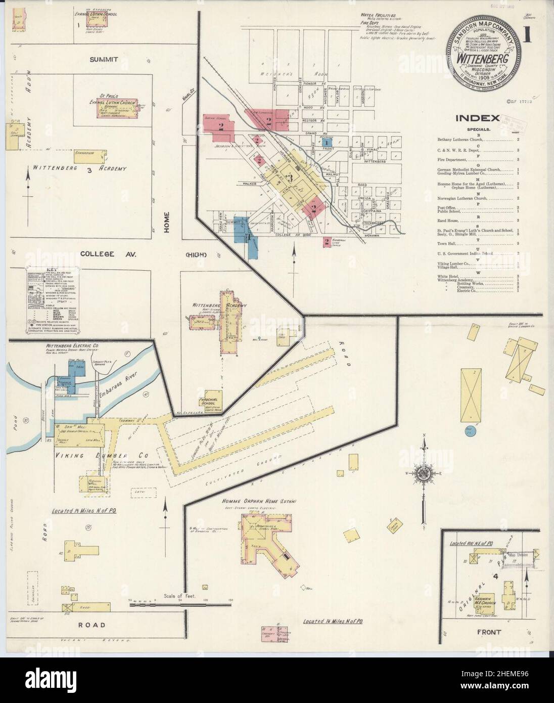 Map of shawano hi-res stock photography and images - Alamy
