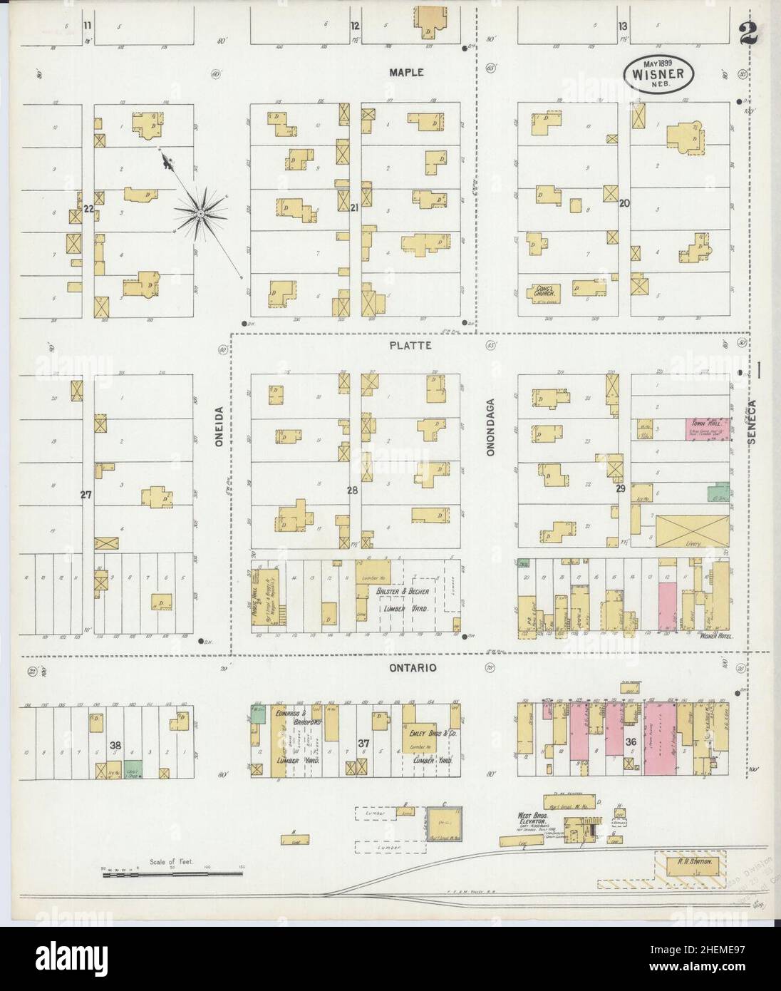 Map of wisner hi-res stock photography and images - Alamy