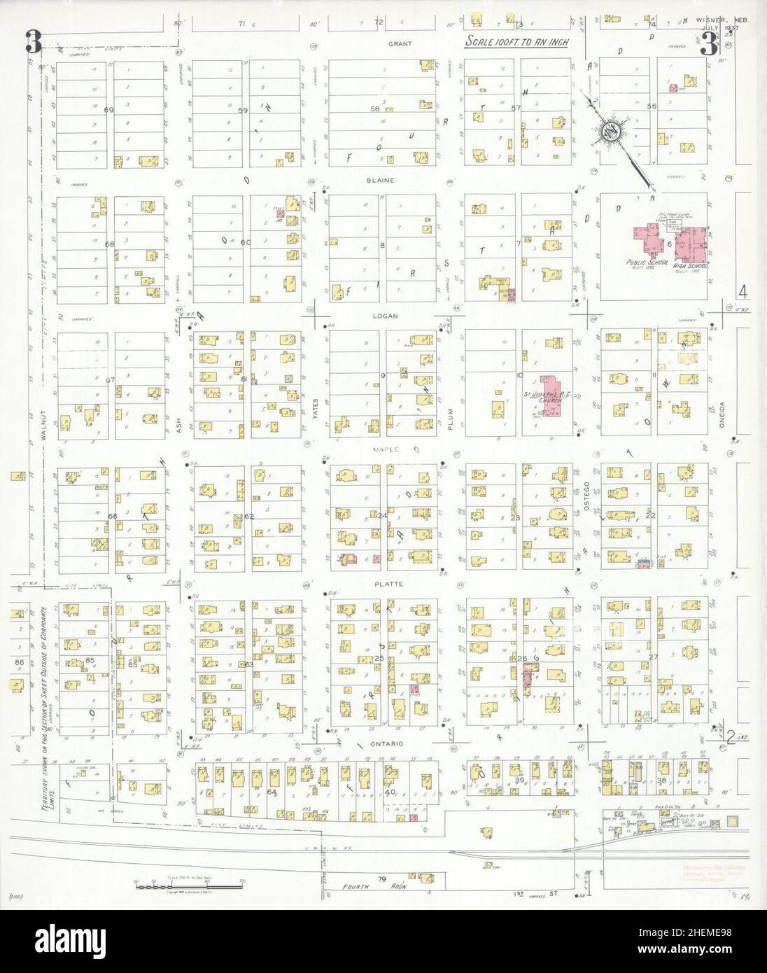 Map of wisner hi-res stock photography and images - Alamy
