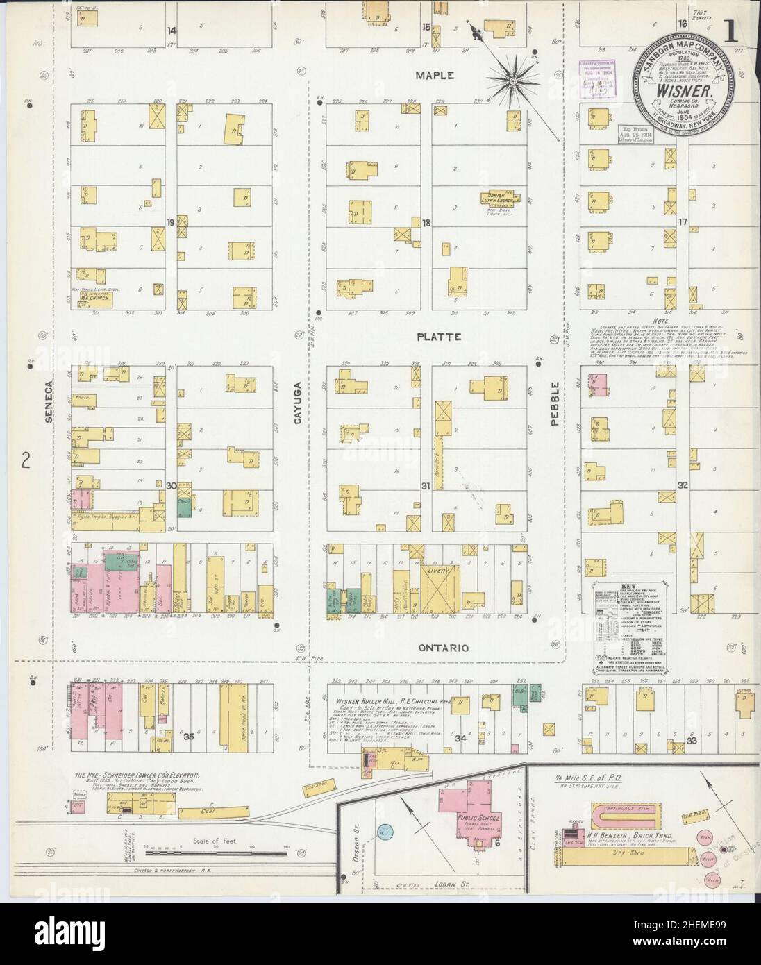 Map of wisner hi-res stock photography and images - Alamy