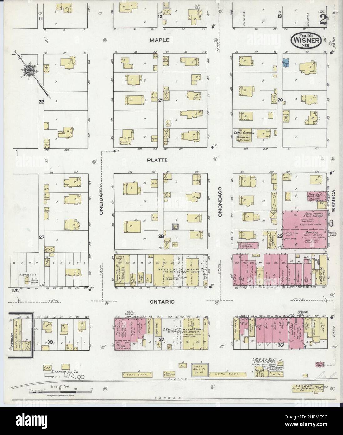 Map of wisner hi-res stock photography and images - Alamy