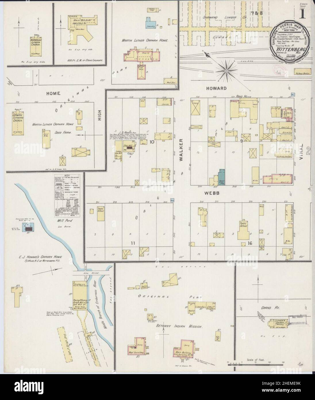 Map of shawano hi-res stock photography and images - Alamy
