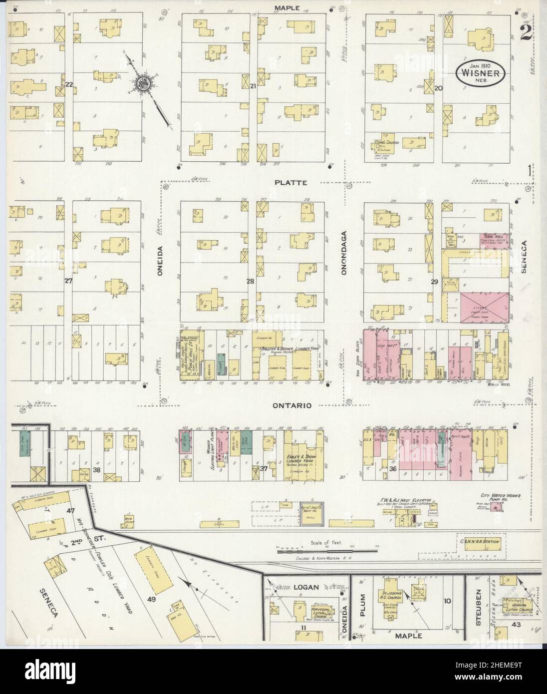 Map of wisner hi-res stock photography and images - Alamy
