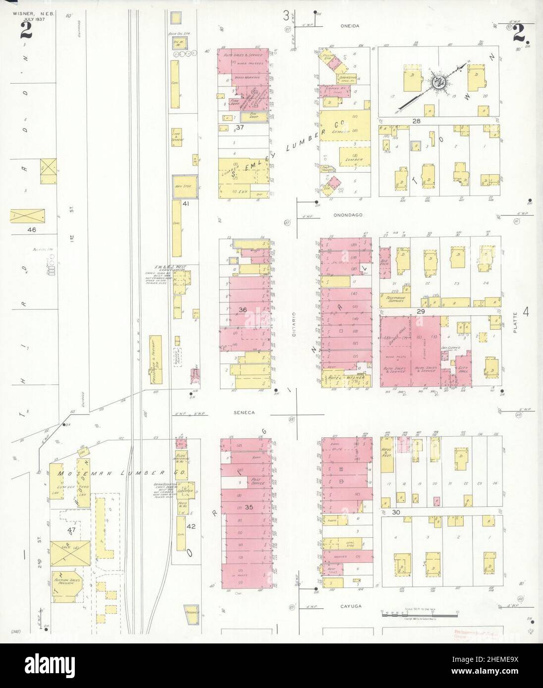Map of wisner hi-res stock photography and images - Alamy