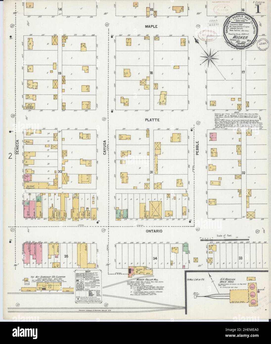 Map of wisner hi-res stock photography and images - Alamy