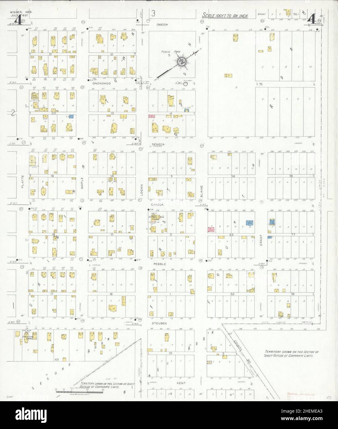 Map of wisner hi-res stock photography and images - Alamy