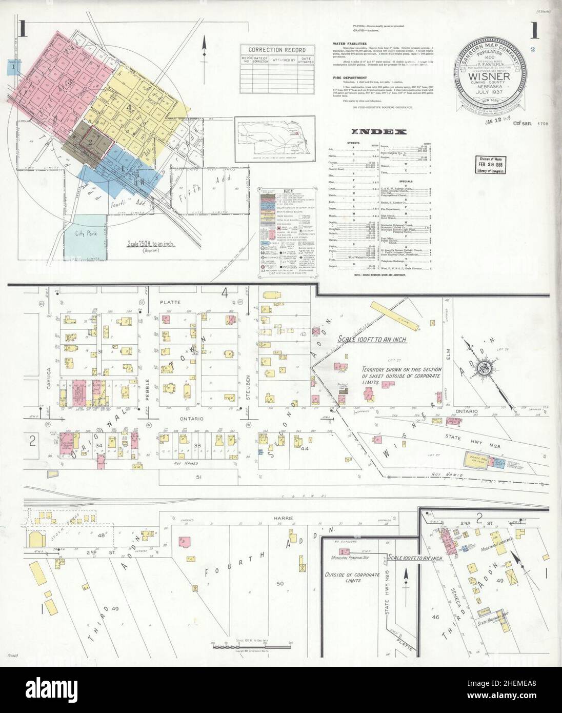 Map of wisner hi-res stock photography and images - Alamy